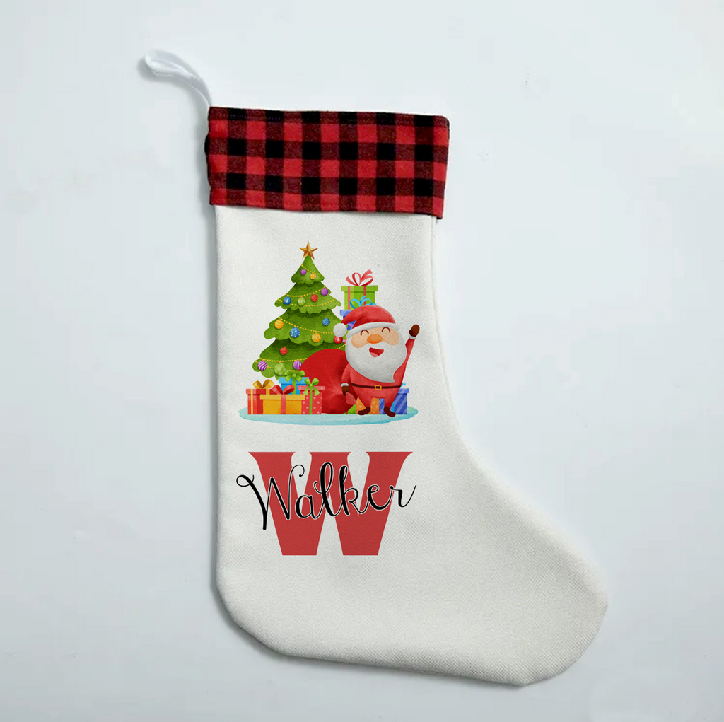 Personalised Santa Stocking – YellowBlossomDesignsLtd