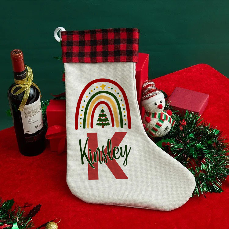 Personalised Rainbow Stocking – YellowBlossomDesignsLtd