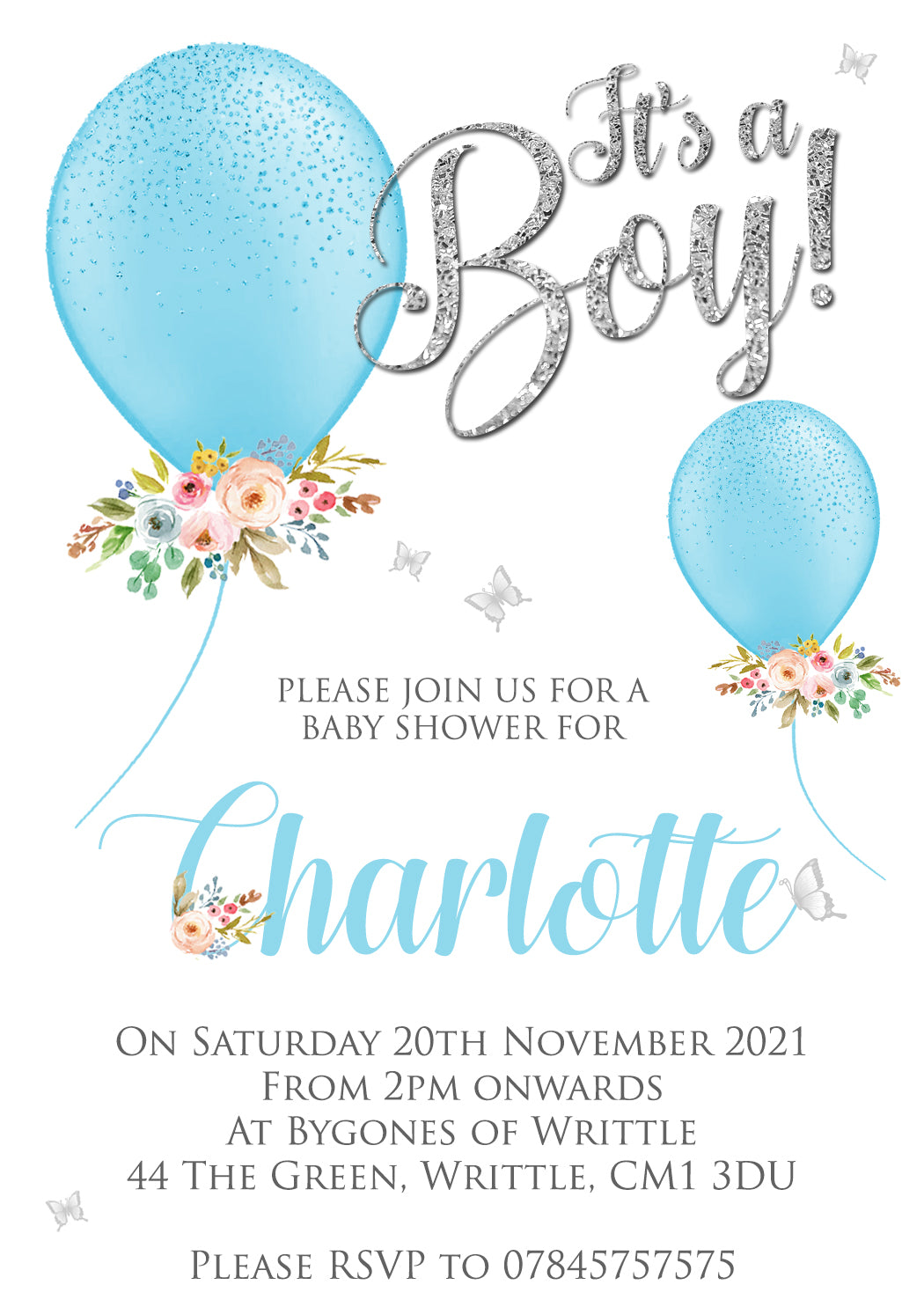 Spring Themed Baby Shower Invitations Summer Baby Shower | Palm